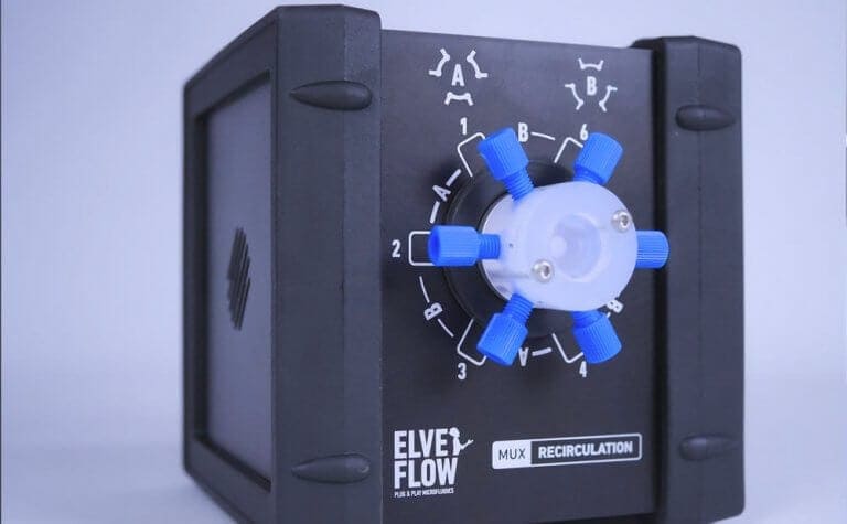Controlled liquid injection system in a continuous flow using MUX valves - Elveflow