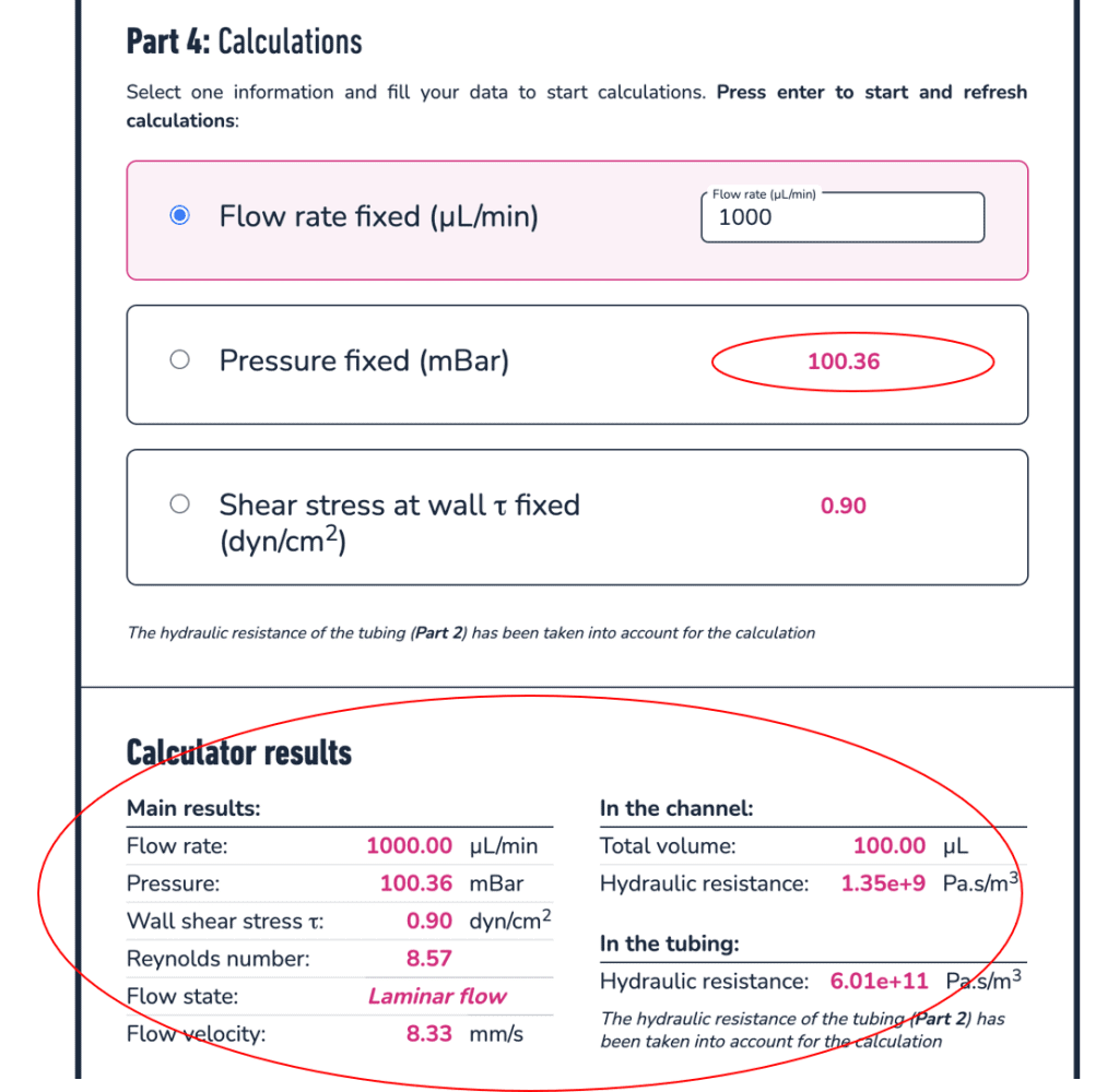 Calculate flow rate microfluidics | Free online calculator - Elveflow