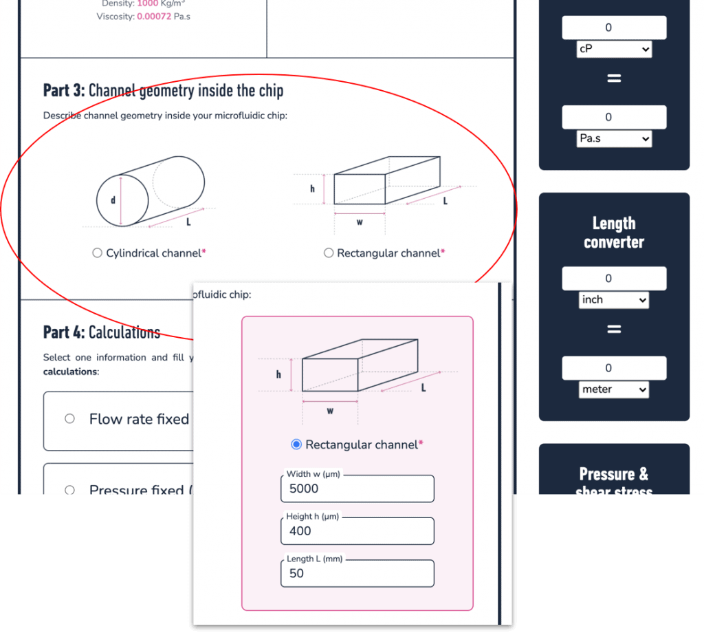 Calculate flow rate microfluidics | Free online calculator - Elveflow