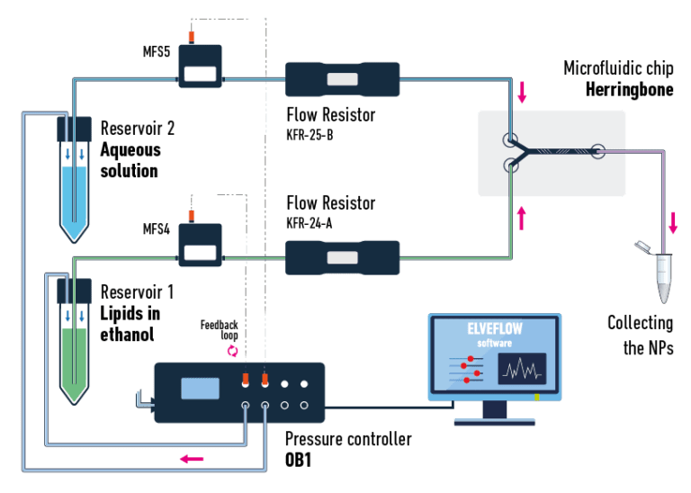Automated Lipid Nanoparticle Synthesis Pack - Elveflow