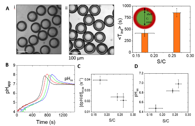 Microfluidic pH control and particle synthesis in double emulsions